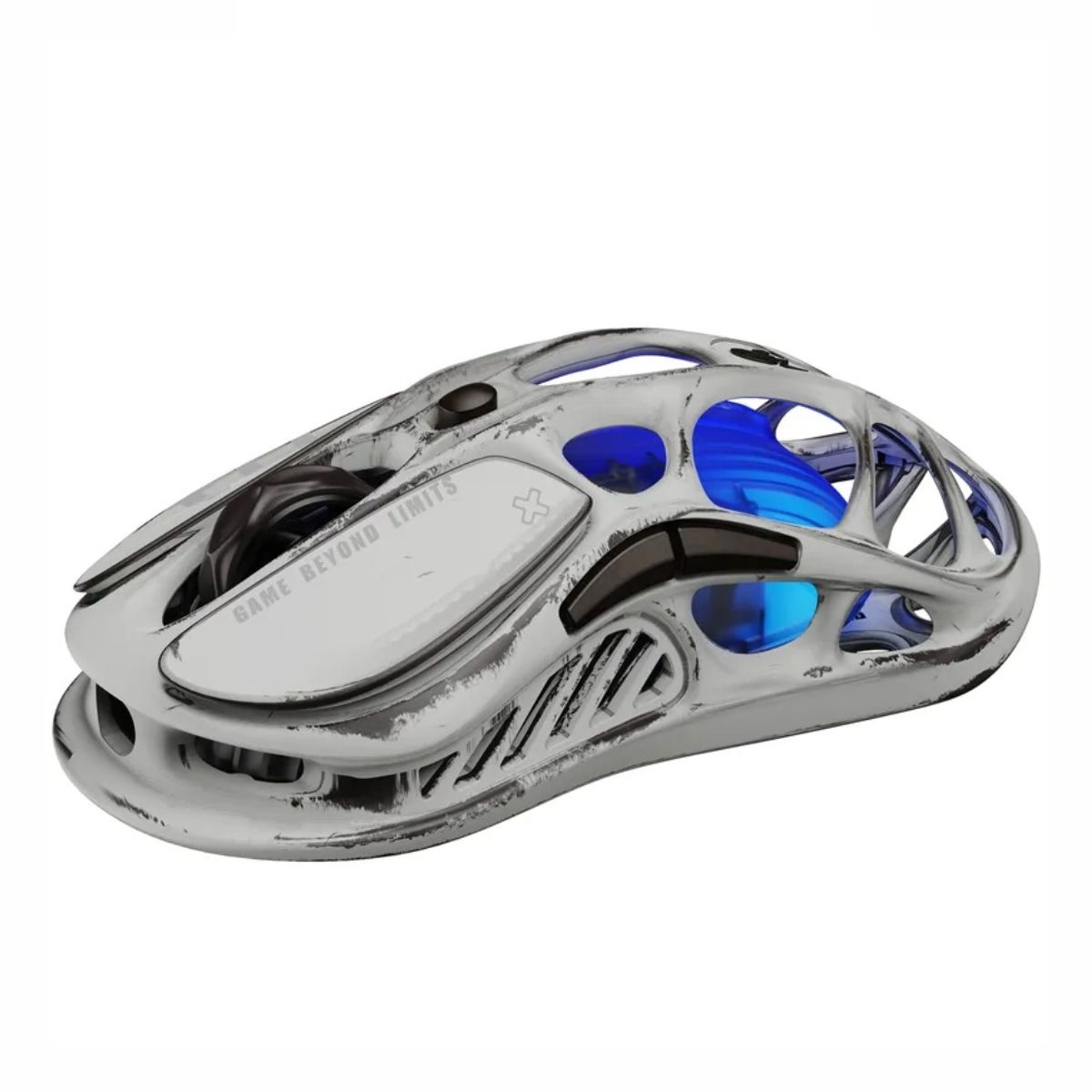 GravaStar - MERCURY M1 Pro 異骨鏤空設計無線電競滑鼠 [戰損銀] | The Club – Shopping