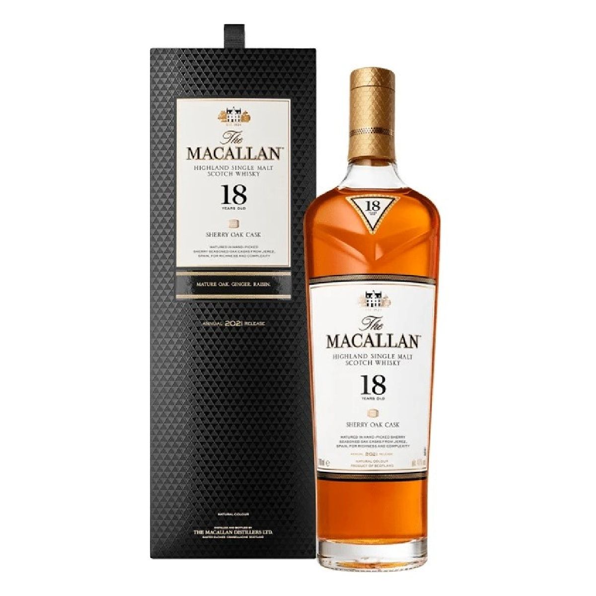 The Macallan 18 Year Old Sherry Oak Single Malt Whisky | The Club – Shopping