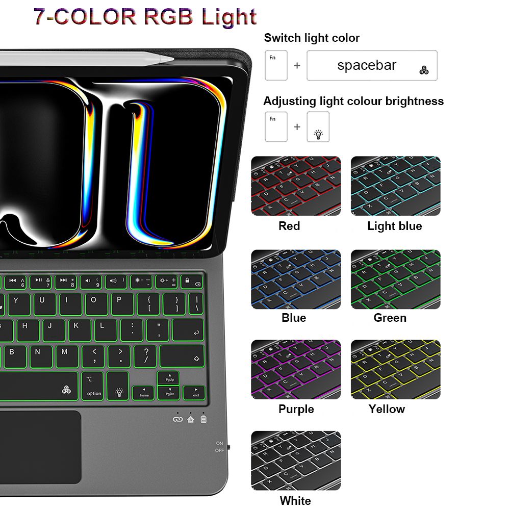 WIWU Magic Keyboard MK003 for iPad Pro 11" 2024 (biz-iPRO112024 ...